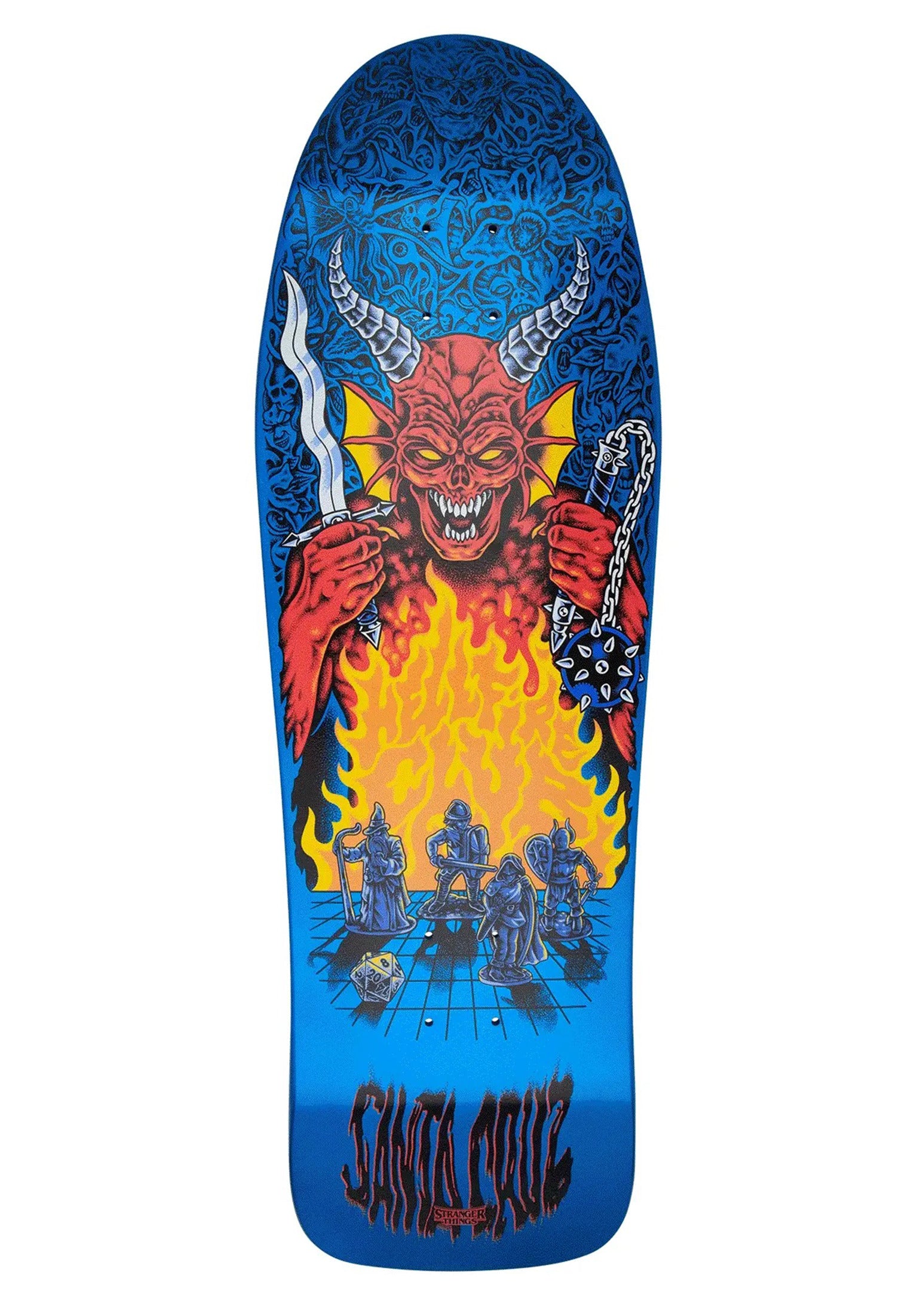 X Stranger Things Knox Hellfire Pit Santa-Cruz Deck in glow-in-the-dark ...