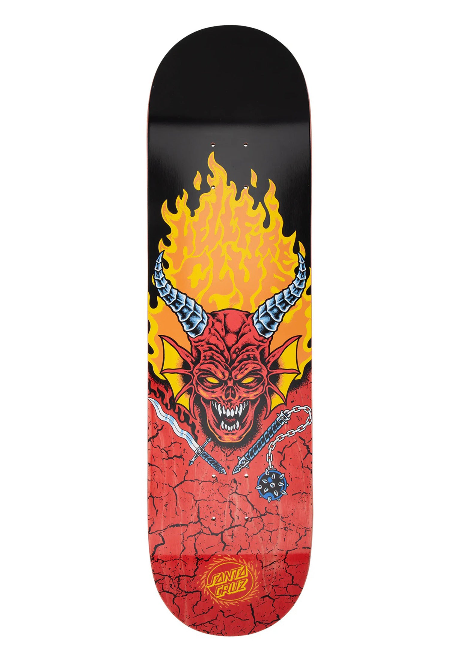 X Stranger Things Hellfire Club Santa-Cruz Deck in glow-in-the-dark ...