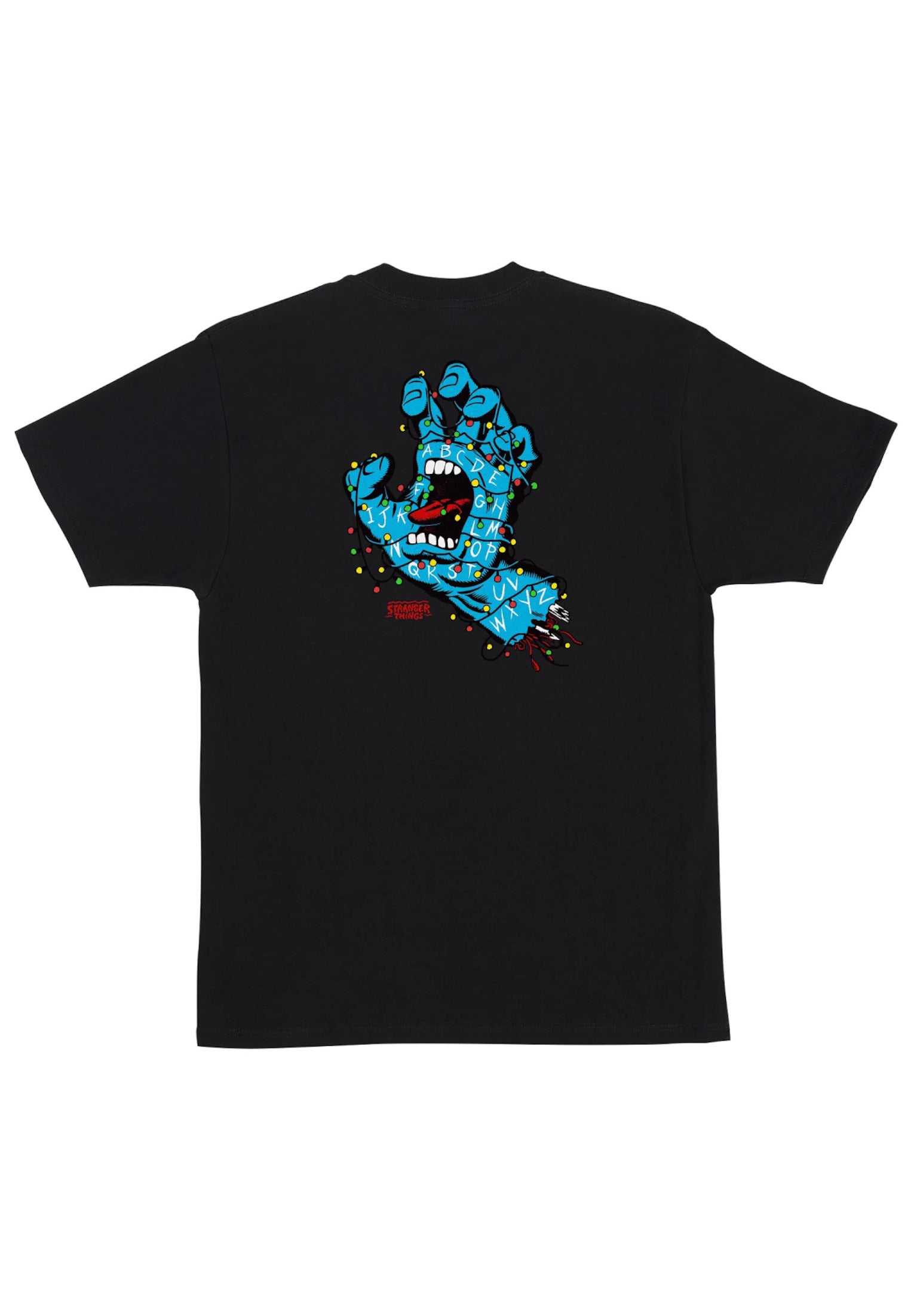 X Stranger Things Screaming Lights Santa-Cruz T-Shirt in black for men ...