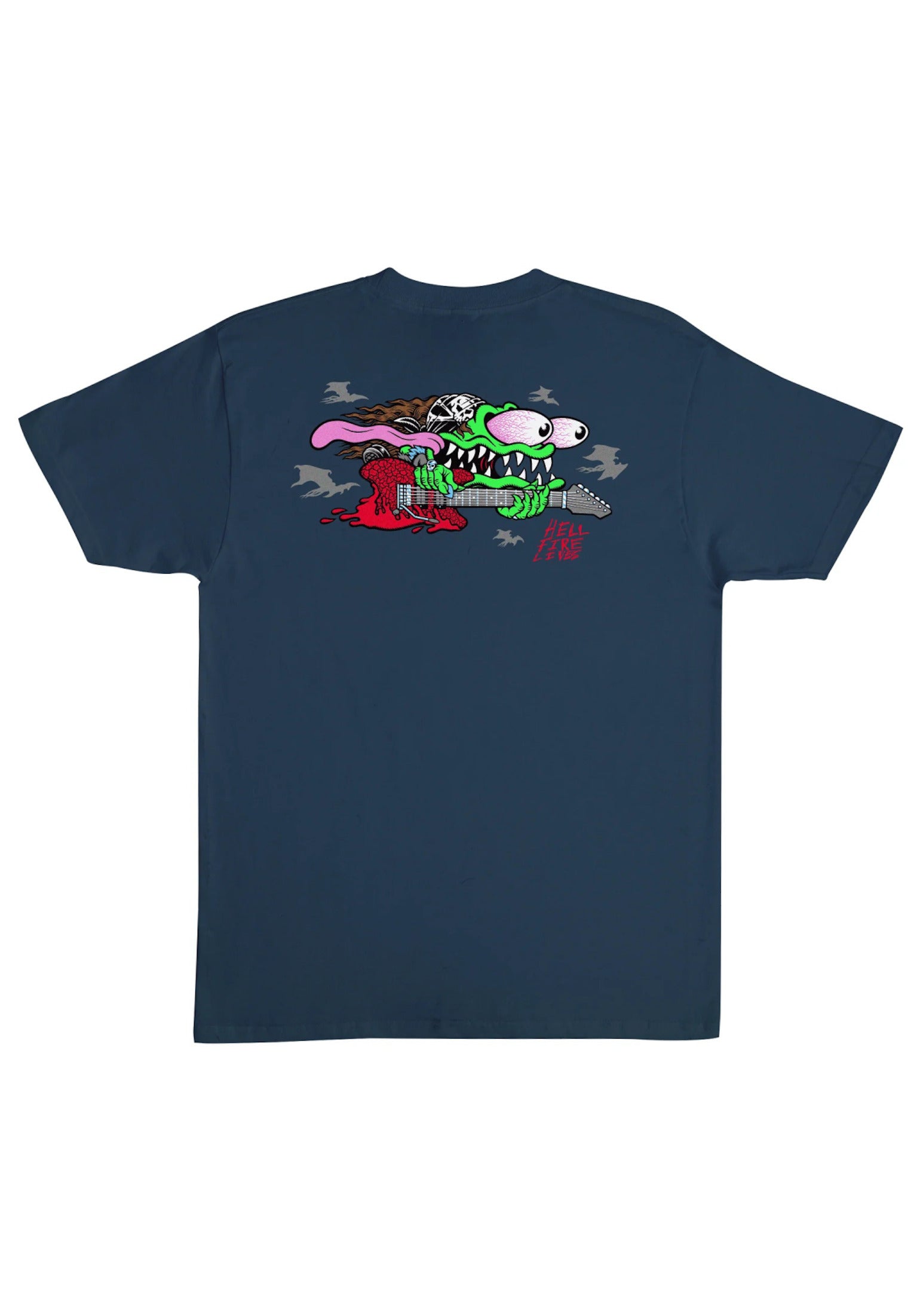 X Stranger Things Eddie Slasher Santa-Cruz T-Shirt in bluedusk for men ...