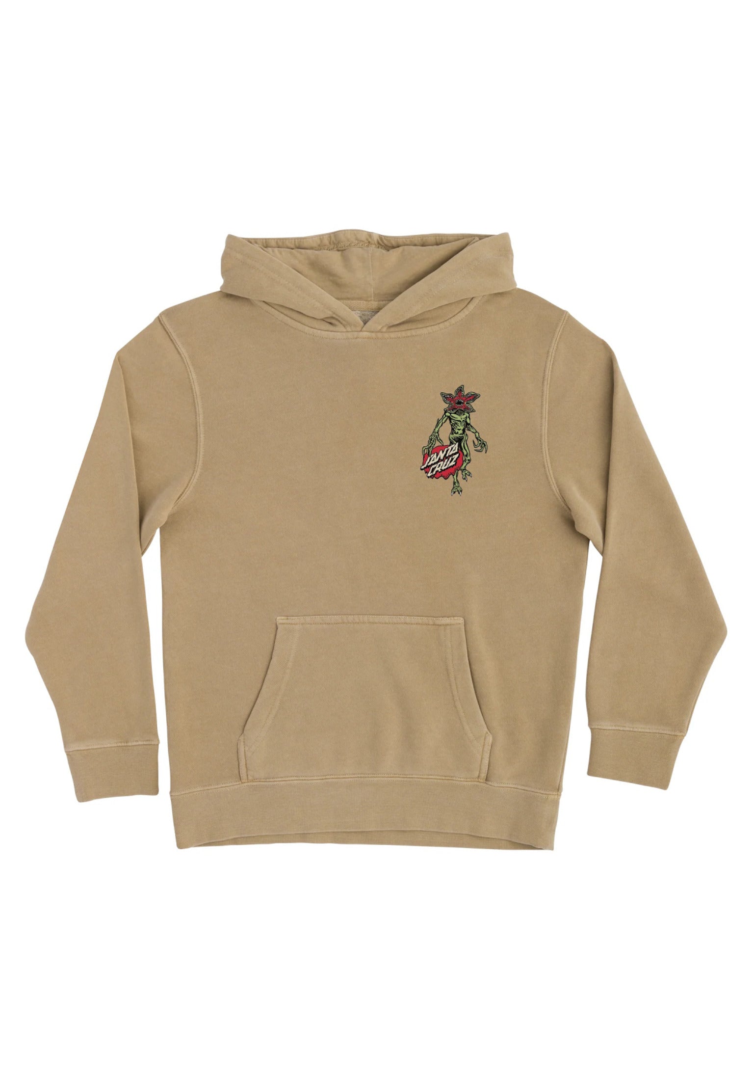 X Stranger Things Demogorgon Dot Youth Santa-Cruz Hoodie in sandstorm ...