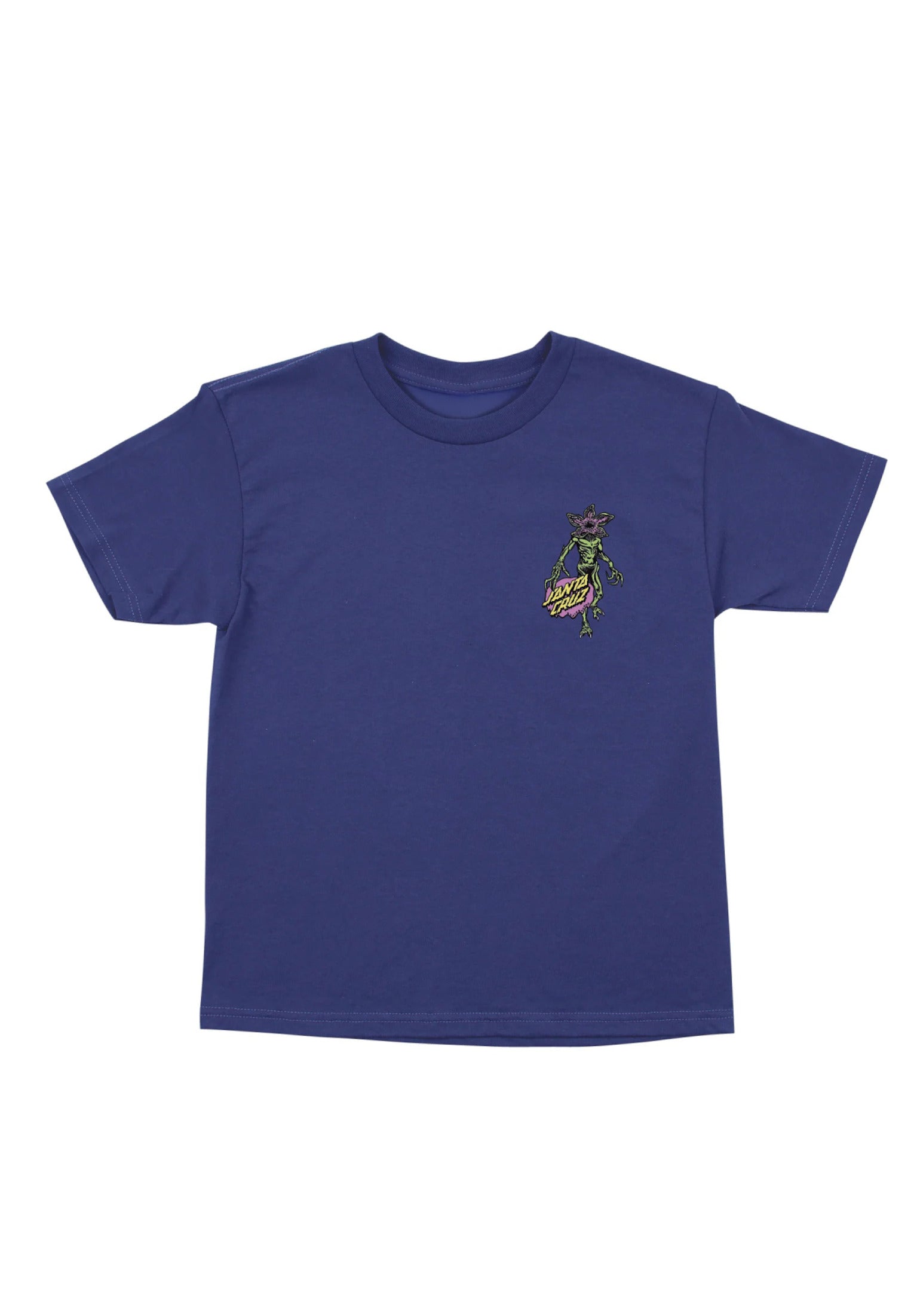 X Stranger Things Demogorgon Dot Youth Santa-Cruz T-Shirt in cobalt für ...